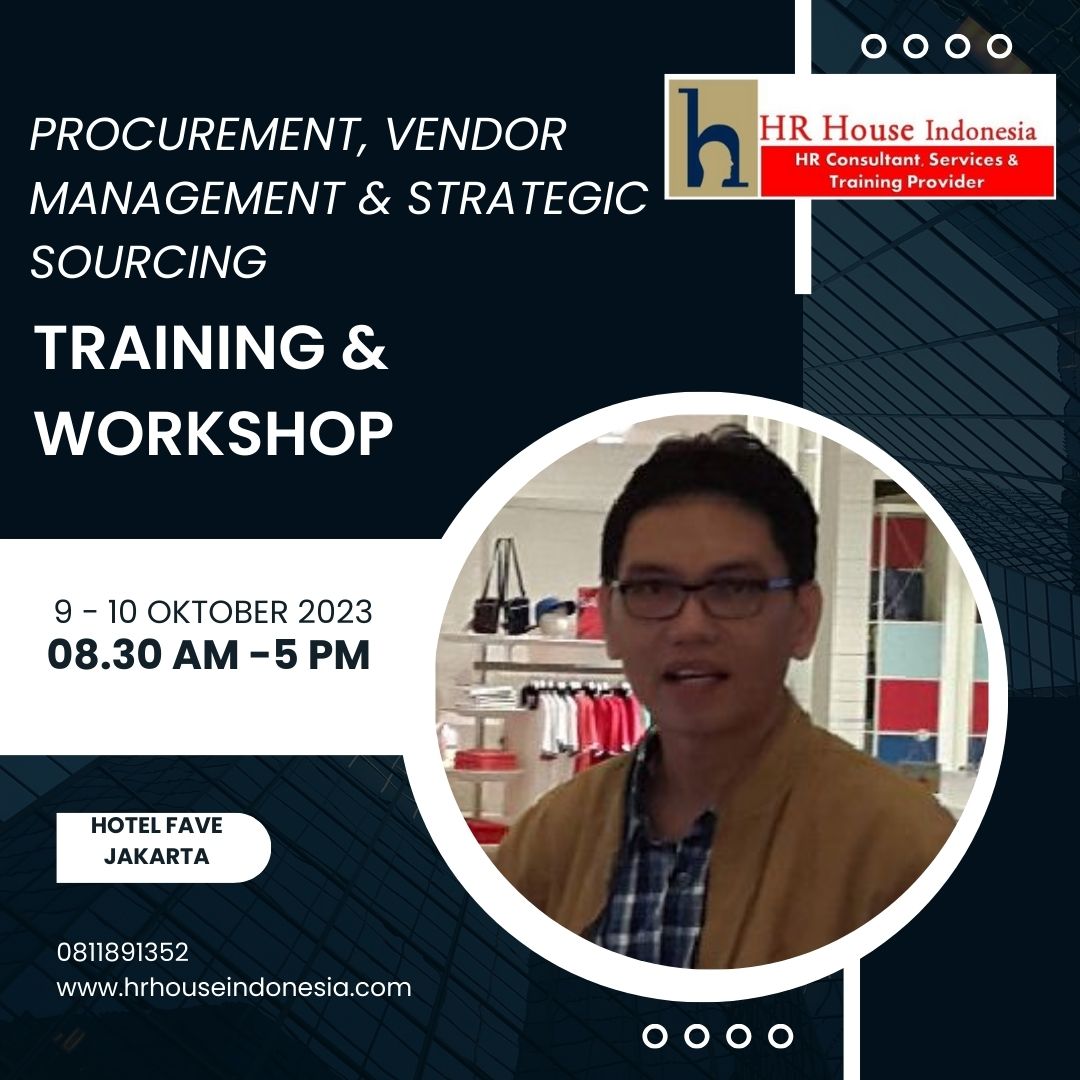 TRAINING & WORKSHOP PROCUREMENT, VENDOR MANAGEMENT & STRATEGIC SOURCING ...
